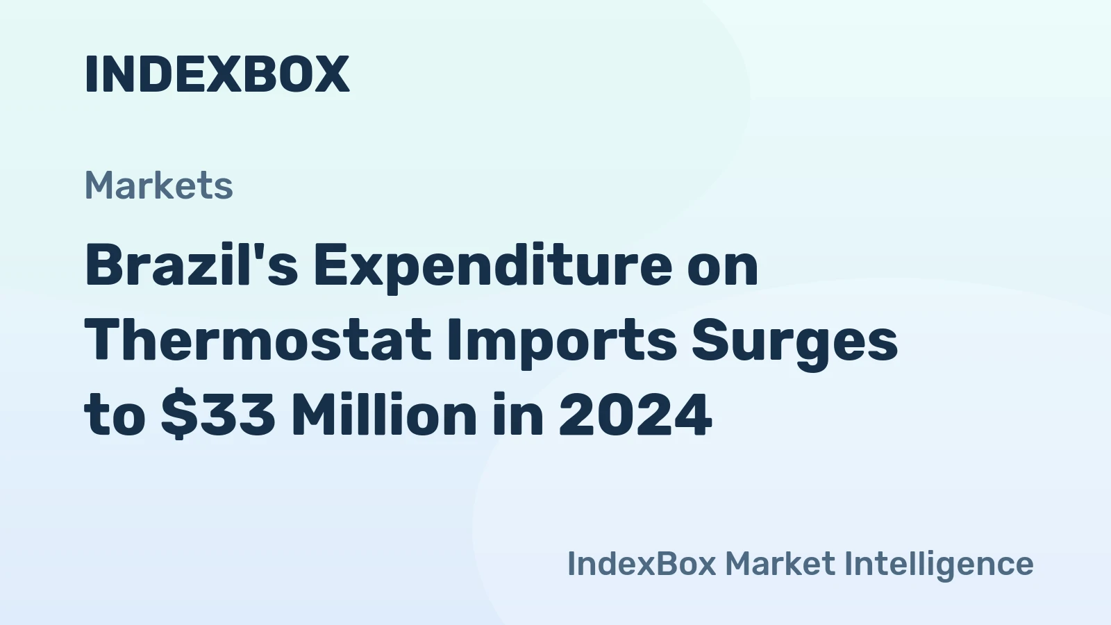 Brazil's Expenditure on Thermostat Imports Surges to $33 Million in 2024