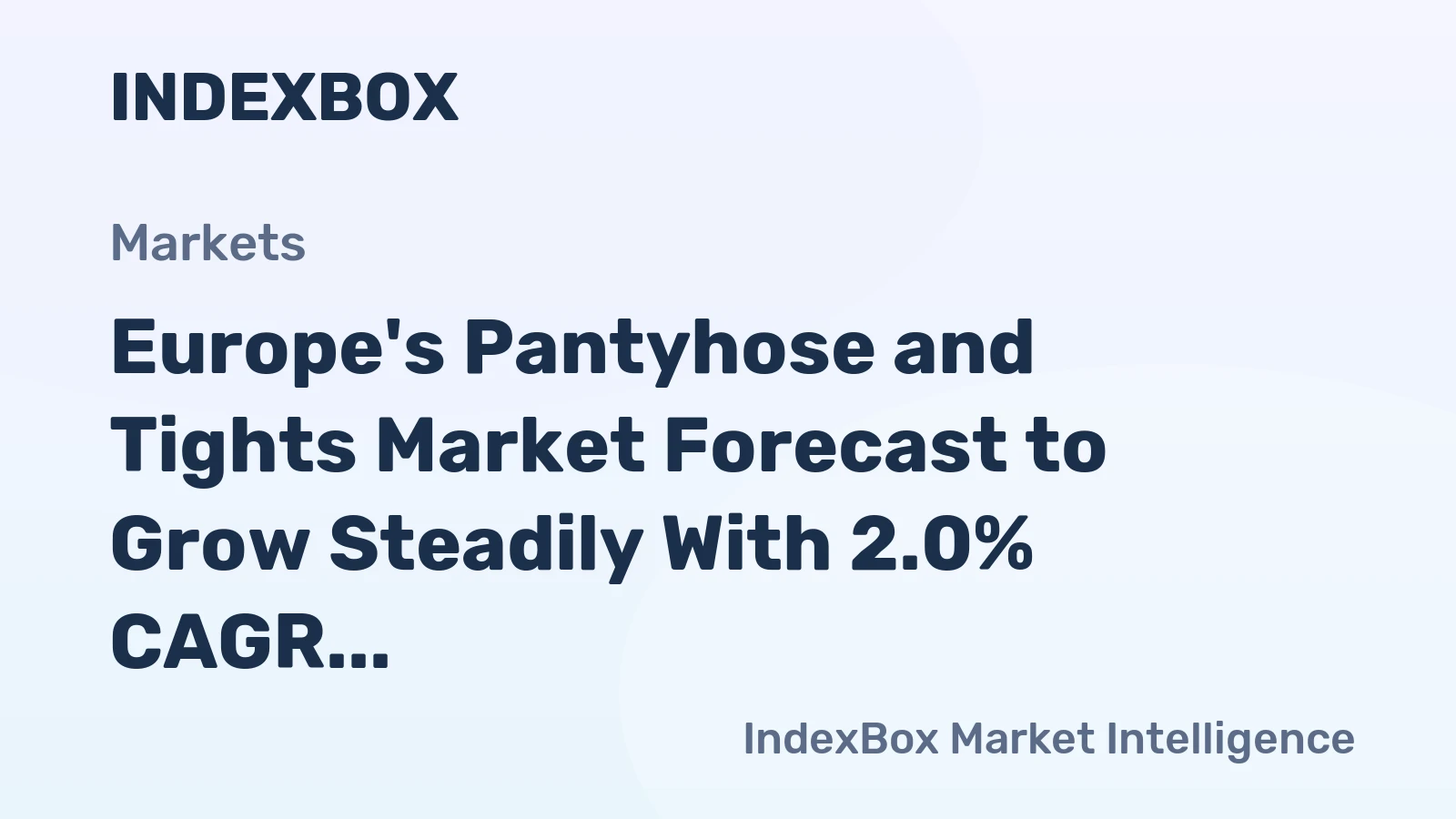 Europe's Pantyhose and Tights Market Forecast to Grow Steadily With 2.0% CAGR Through 2035