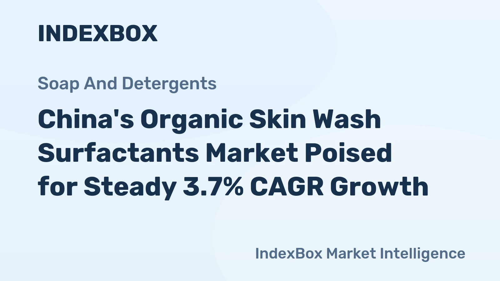 China's Organic Skin Wash Surfactants Market Poised for Steady 3.7% CAGR Growth