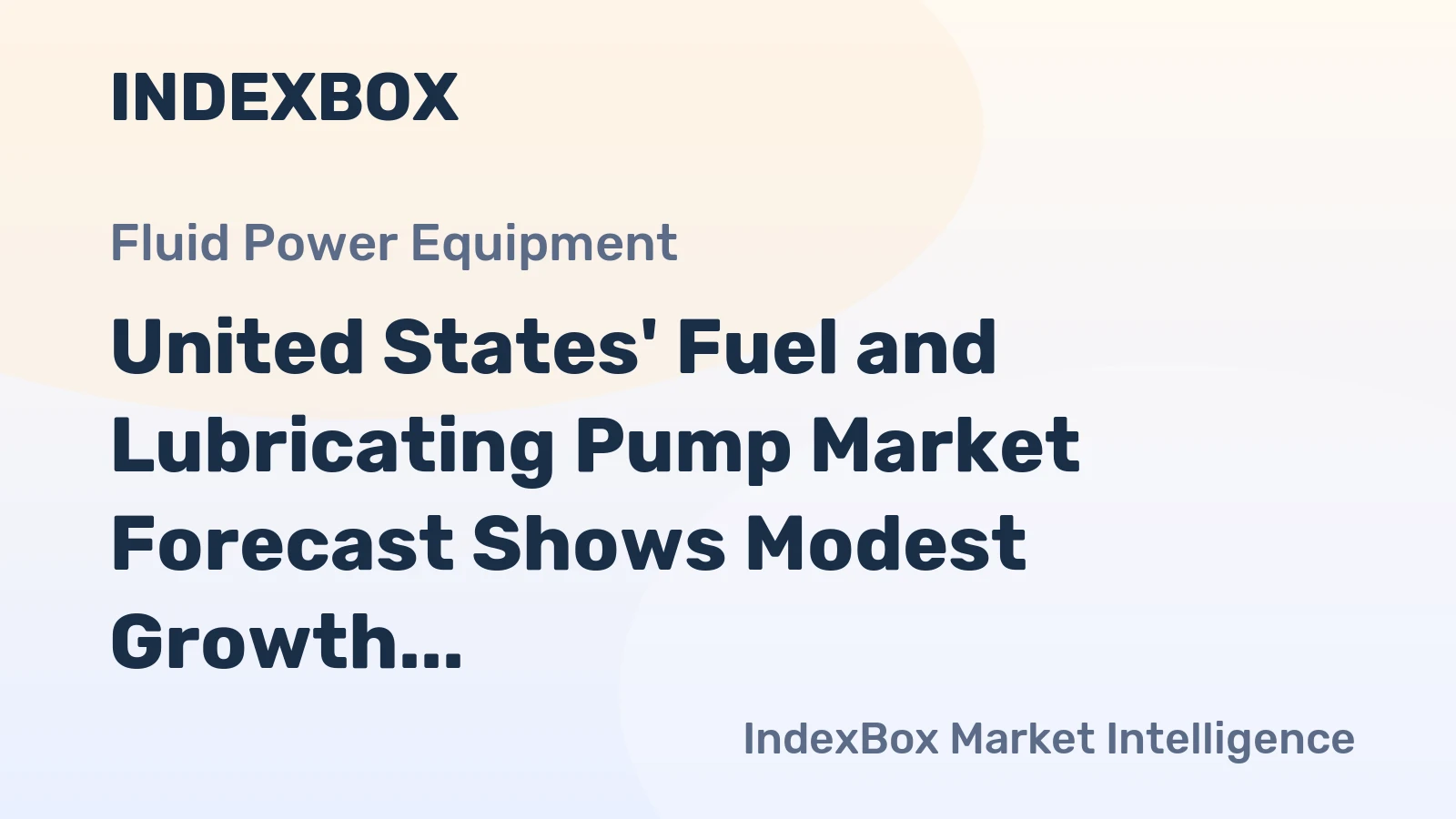 United States' Fuel and Lubricating Pump Market Forecast Shows Modest Growth With +0.8% CAGR Through 2035