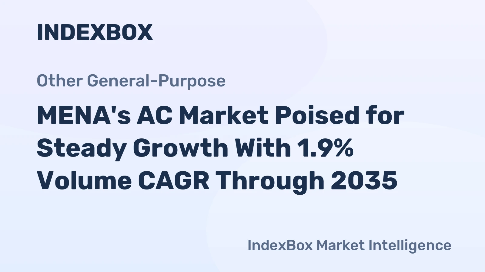 MENA's AC Market Poised for Steady Growth With 1.9% Volume CAGR Through 2035