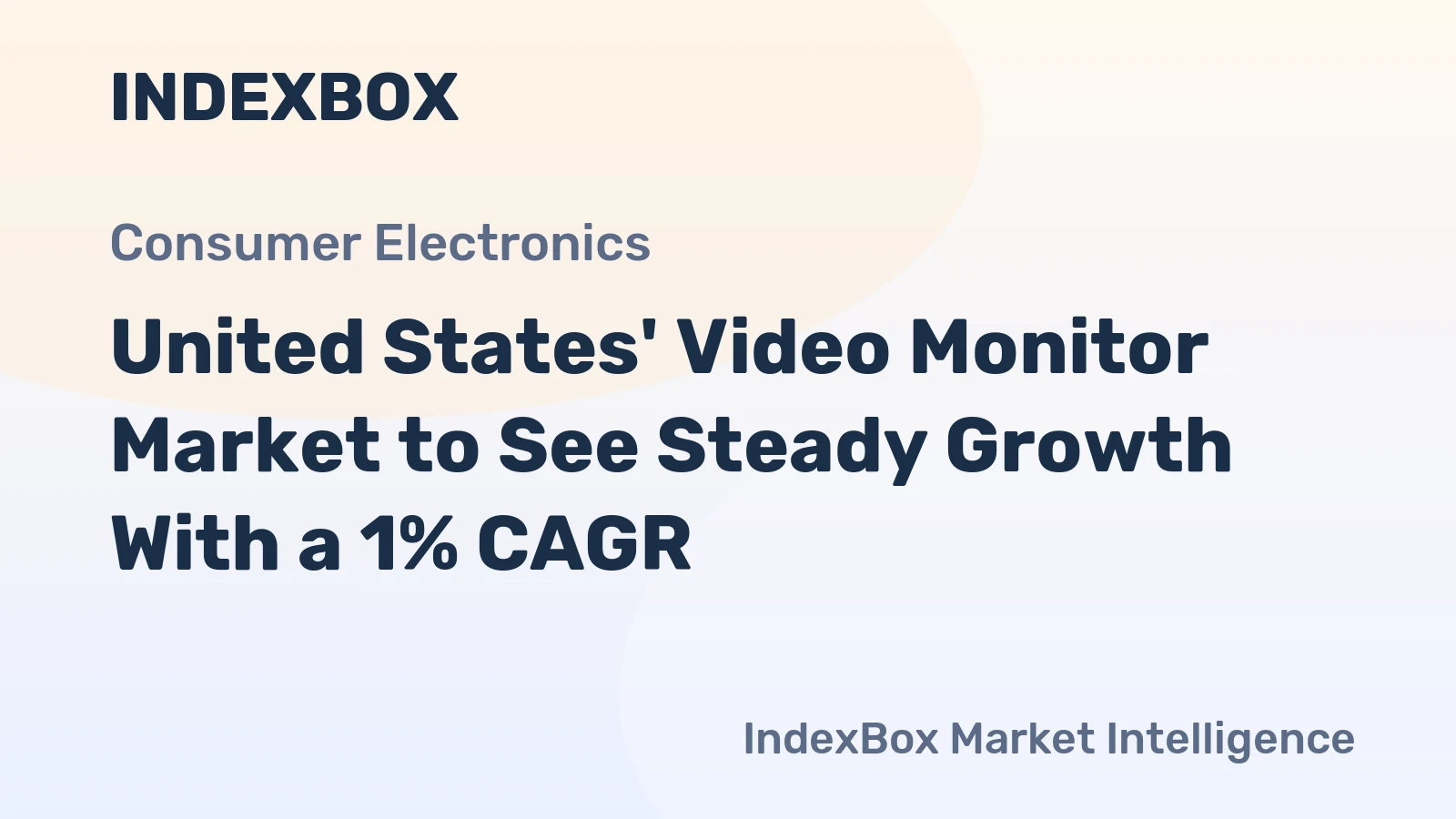 United States' Video Monitor Market to See Steady Growth With a 1% CAGR