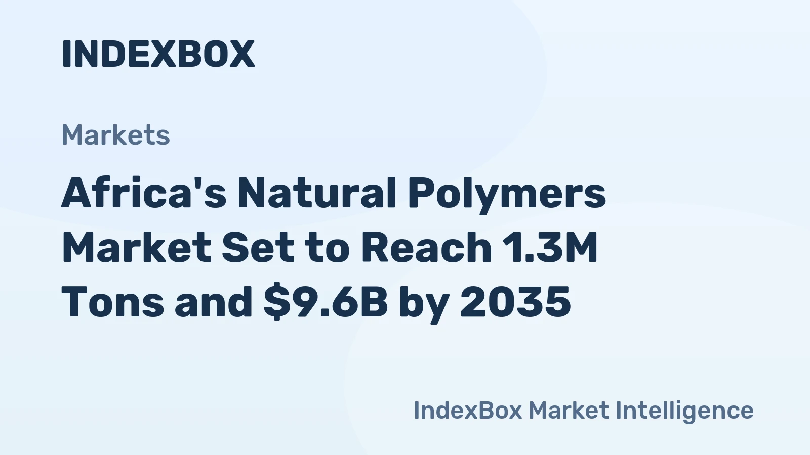 Africa's Natural Polymers Market Set to Reach 1.3M Tons and $9.6B by 2035