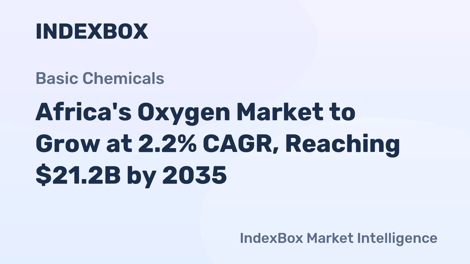Africa's Oxygen Market to Grow at 2.2% CAGR, Reaching $21.2B by 2035