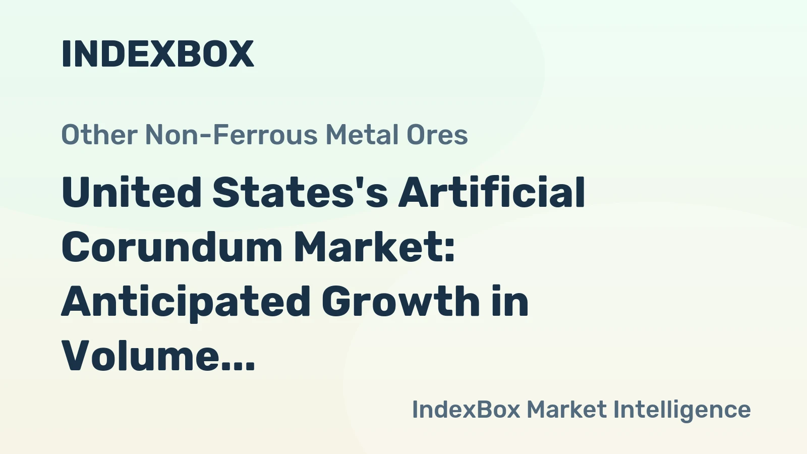 United States's Artificial Corundum Market: Anticipated Growth in Volume and Value