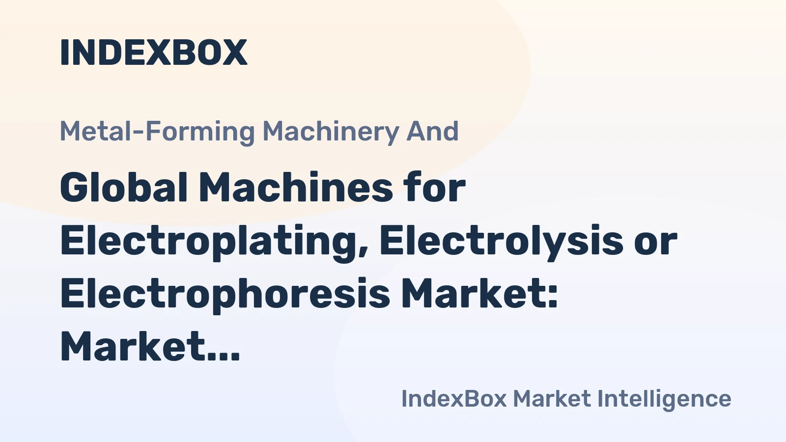 Global Machines for Electroplating, Electrolysis or Electrophoresis Market: Market Volume to Reach 18M Units and Value to Hit $26.6B by 2035