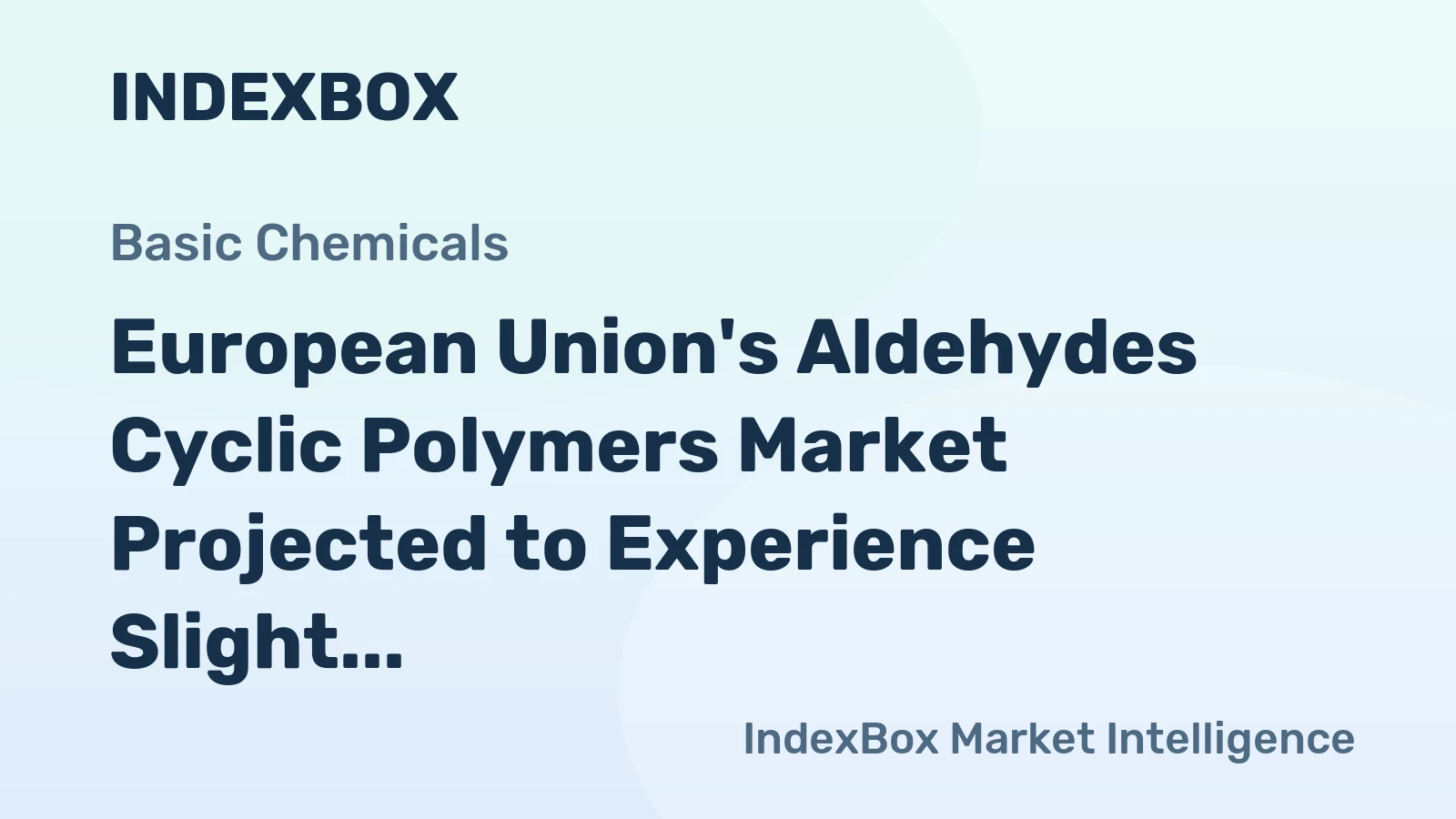European Union's Aldehydes Cyclic Polymers Market Projected to Experience Slight Growth with a CAGR of +1.2% from 2024 to 2035