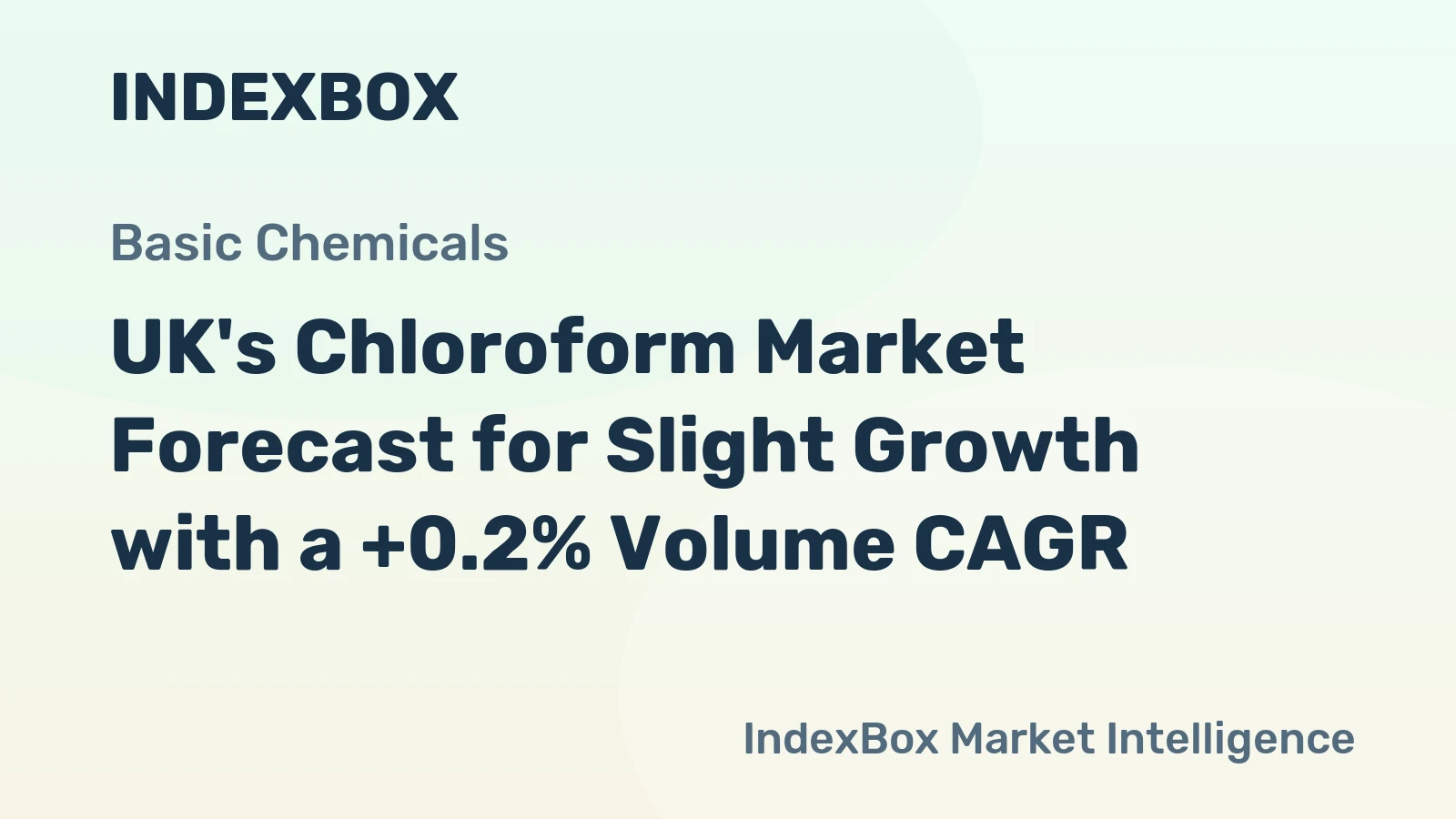 UK's Chloroform Market Forecast for Slight Growth with a +0.2% Volume CAGR