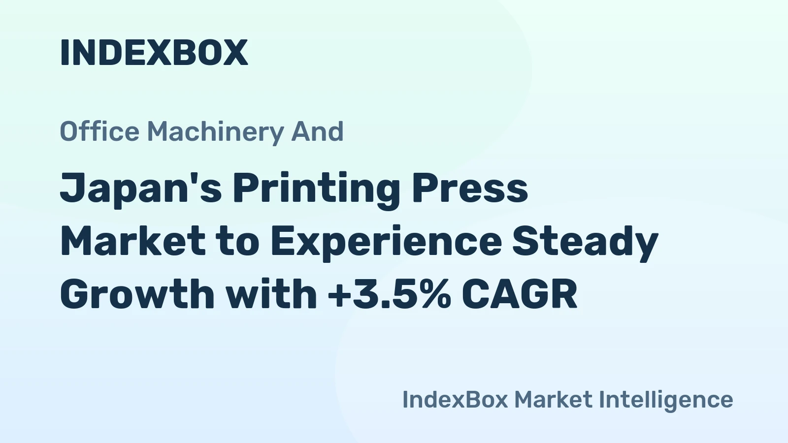 Japan's Printing Press Market to Experience Steady Growth with +3.5% CAGR