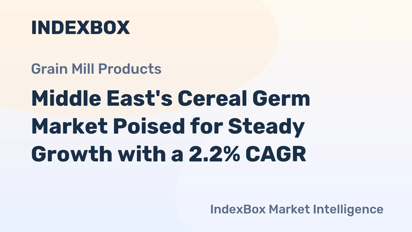 Middle East's Cereal Germ Market Poised for Steady Growth with a 2.2% CAGR