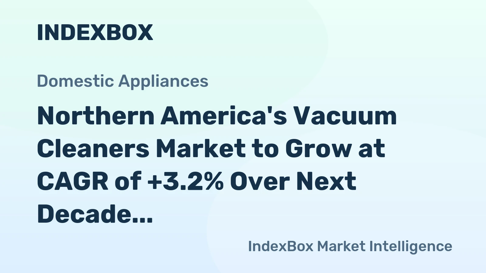 Northern America's Vacuum Cleaners Market to Grow at CAGR of +3.2% Over Next Decade