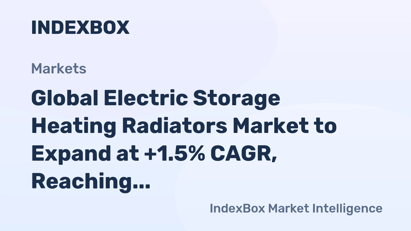Global Electric Storage Heating Radiators Market to Expand at +1.5% CAGR, Reaching 27M Units by 2035