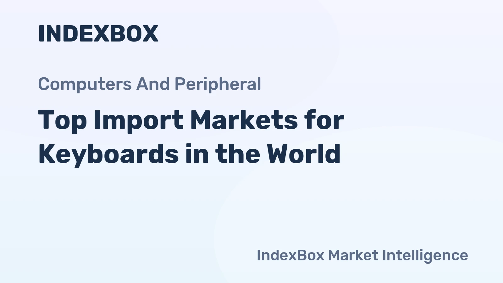 Top Import Markets for Keyboards in the World