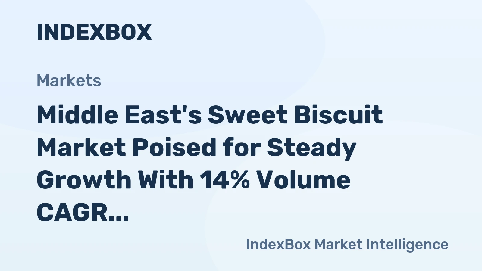 Middle East's Sweet Biscuit Market Poised for Steady Growth With 14% Volume CAGR Through 2035