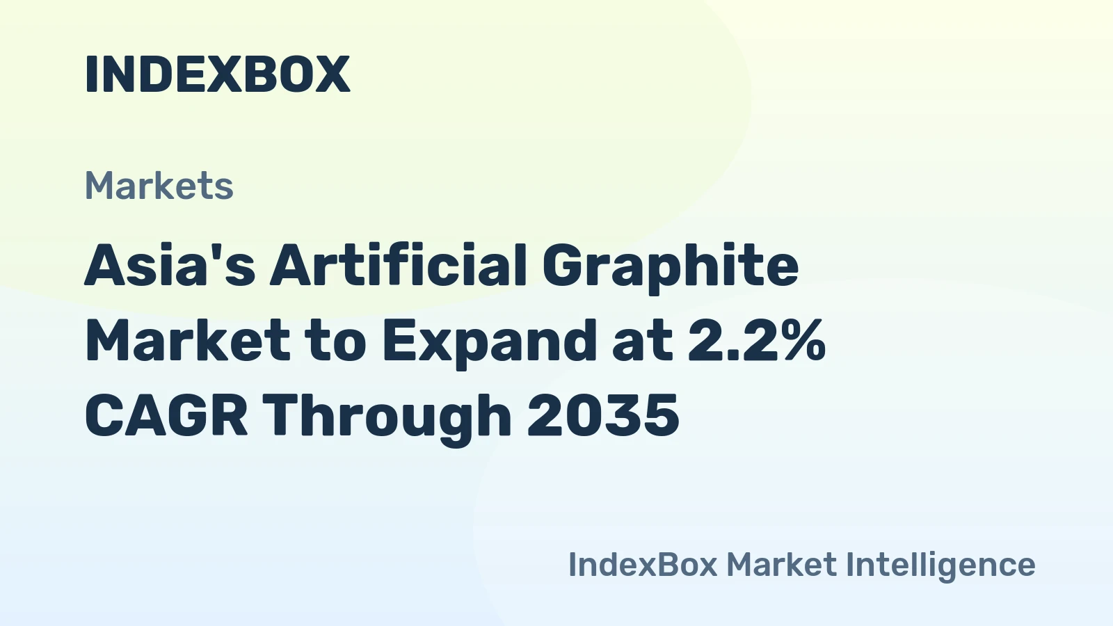 Asia's Artificial Graphite Market to Expand at 2.2% CAGR Through 2035