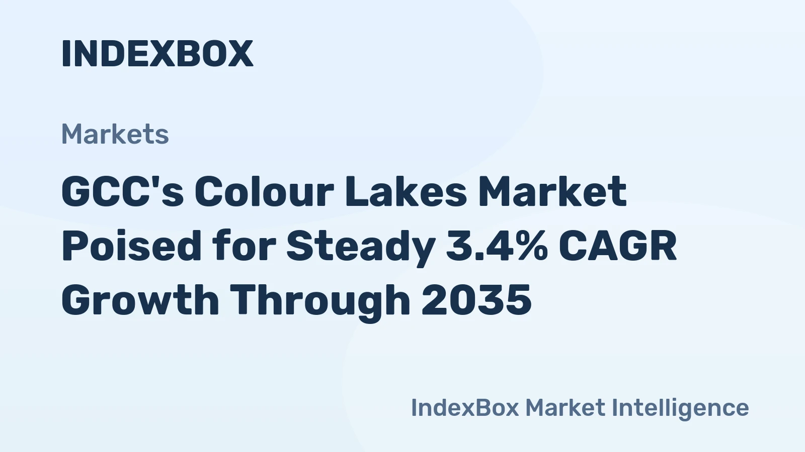 GCC's Colour Lakes Market Poised for Steady 3.4% CAGR Growth Through 2035