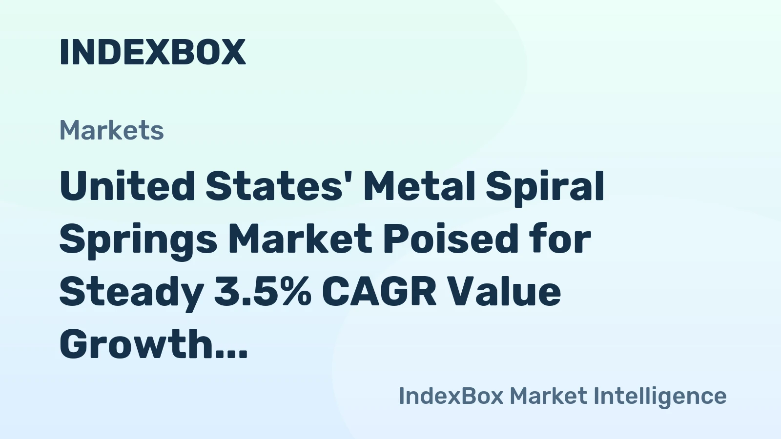 United States' Metal Spiral Springs Market Poised for Steady 3.5% CAGR Value Growth Through 2035