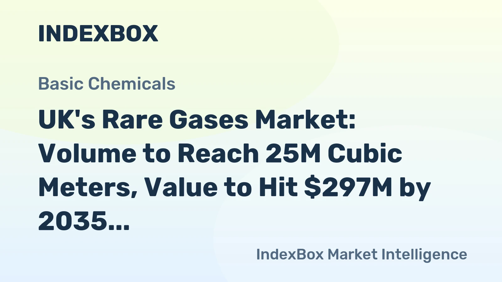 UK's Rare Gases Market: Volume to Reach 25M Cubic Meters, Value to Hit $297M by 2035