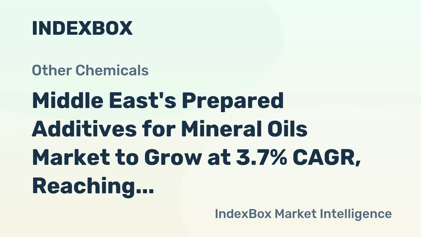 Middle East's Prepared Additives for Mineral Oils Market to Grow at 3.7% CAGR, Reaching 584K Tons by 2035