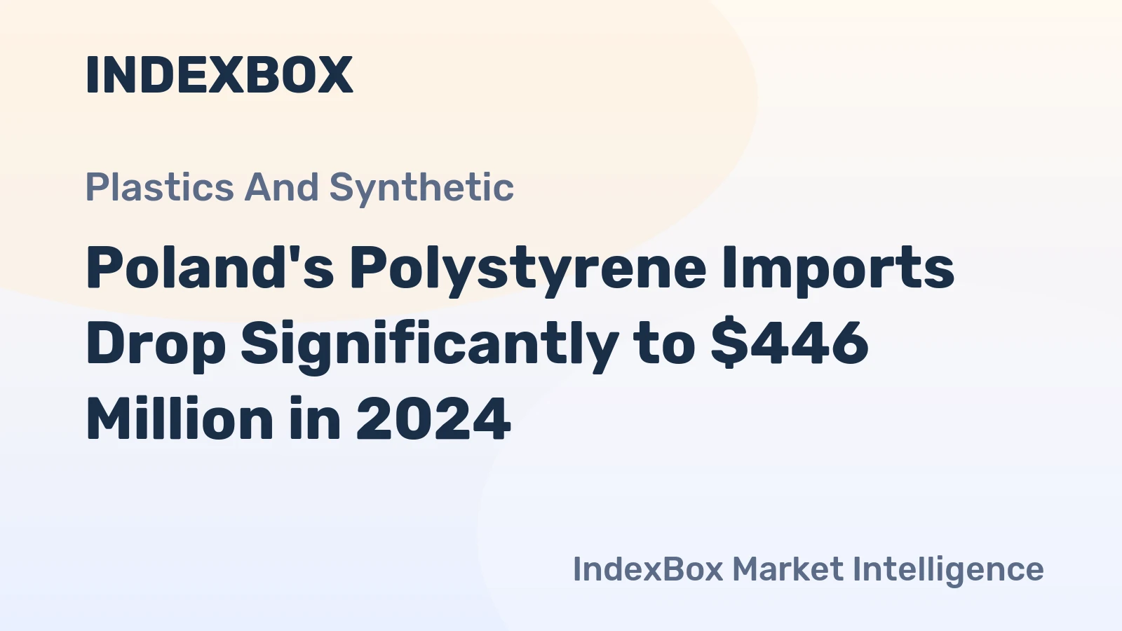 Poland's Polystyrene Imports Drop Significantly to $446 Million in 2024