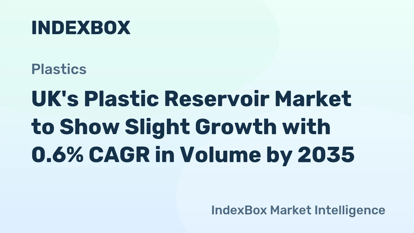 UK's Plastic Reservoir Market to Show Slight Growth with 0.6% CAGR in Volume by 2035