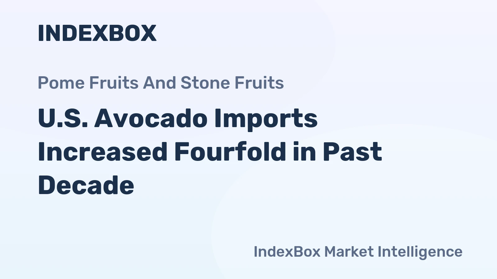U.S. Avocado Imports Increased Fourfold in Past Decade