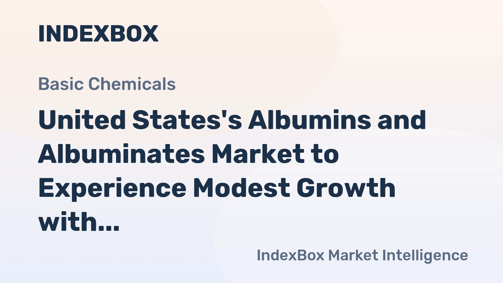 United States's Albumins and Albuminates Market to Experience Modest Growth with CAGR of +1.5% from 2024 to 2035