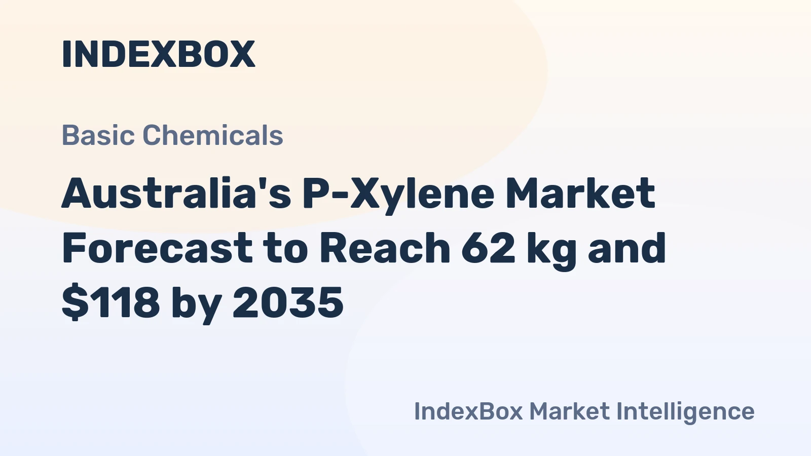 Australia's P-Xylene Market Forecast to Reach 62 kg and $118 by 2035