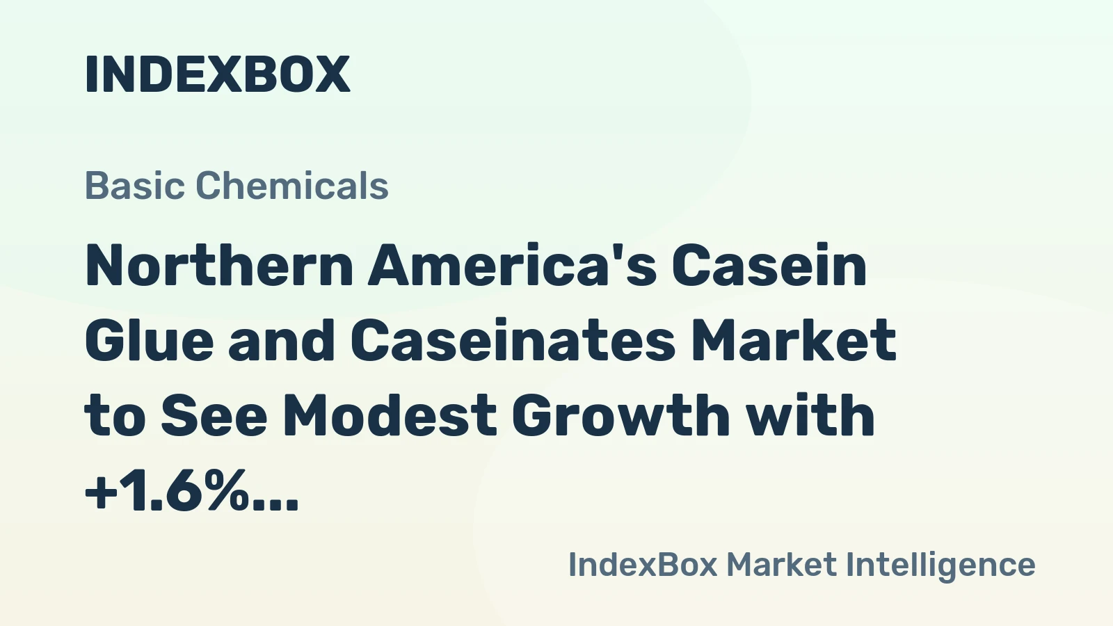 Northern America's Casein Glue and Caseinates Market to See Modest Growth with +1.6% CAGR