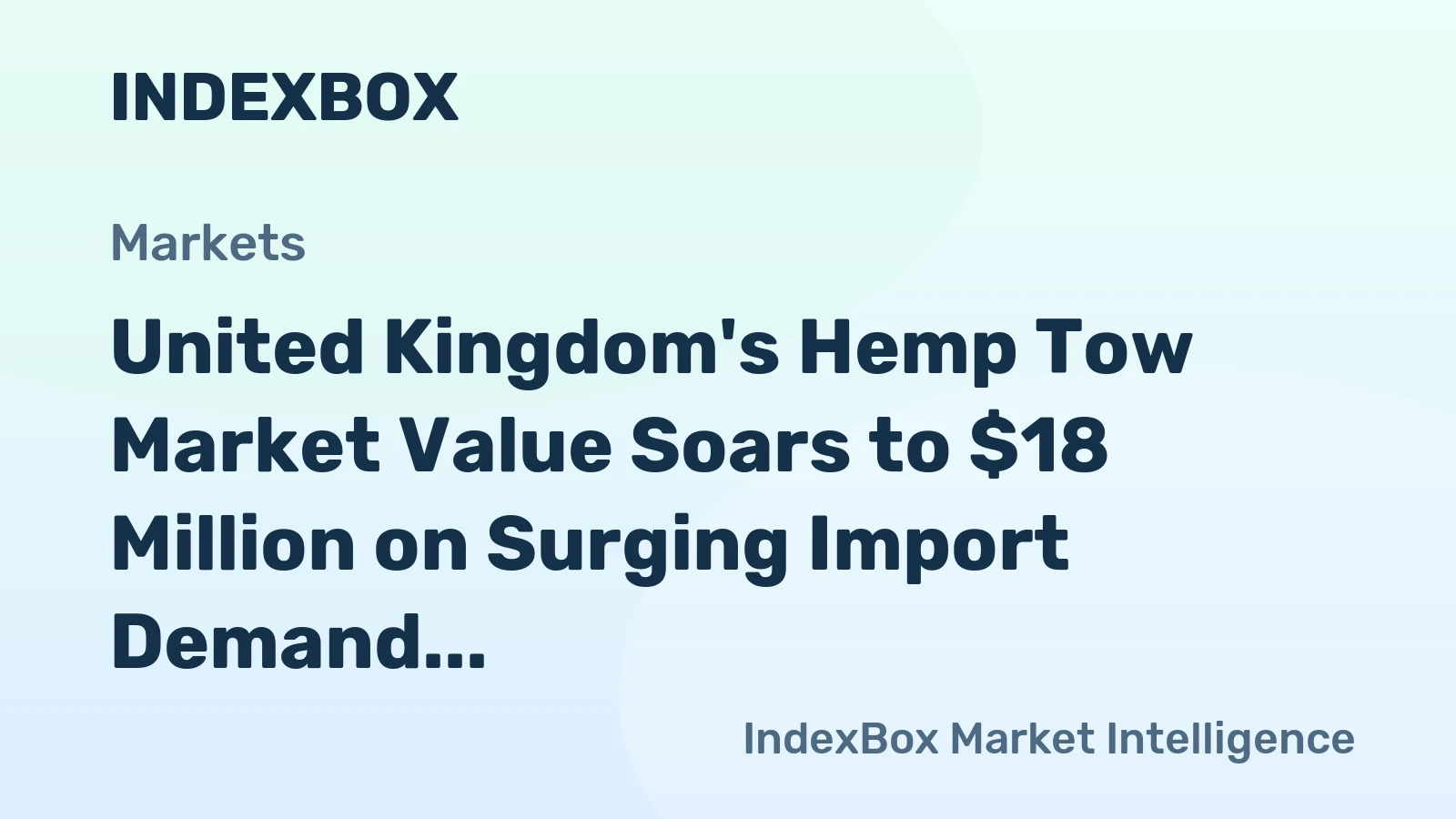 United Kingdom's Hemp Tow Market Value Soars to $18 Million on Surging Import Demand