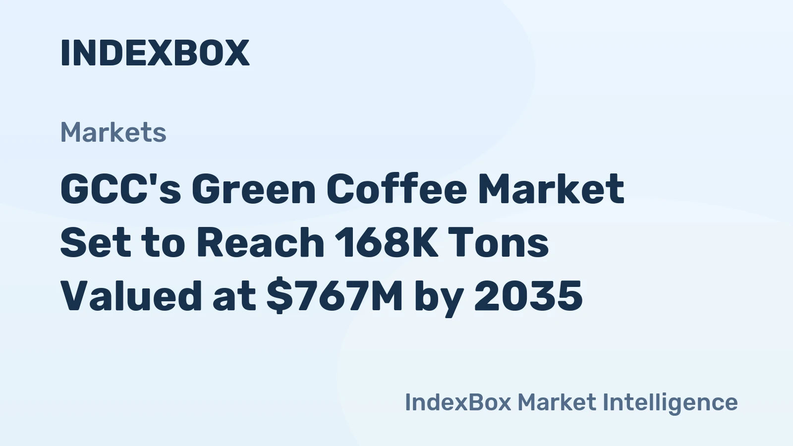 GCC's Green Coffee Market Set to Reach 168K Tons Valued at $767M by 2035