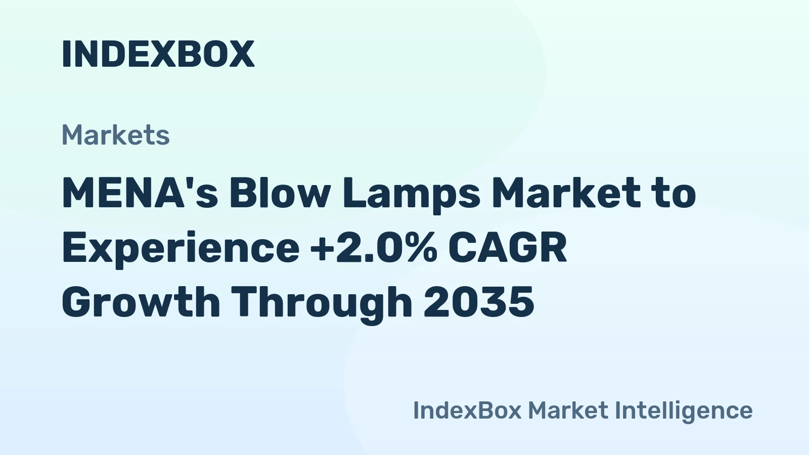 MENA's Blow Lamps Market to Experience +2.0% CAGR Growth Through 2035