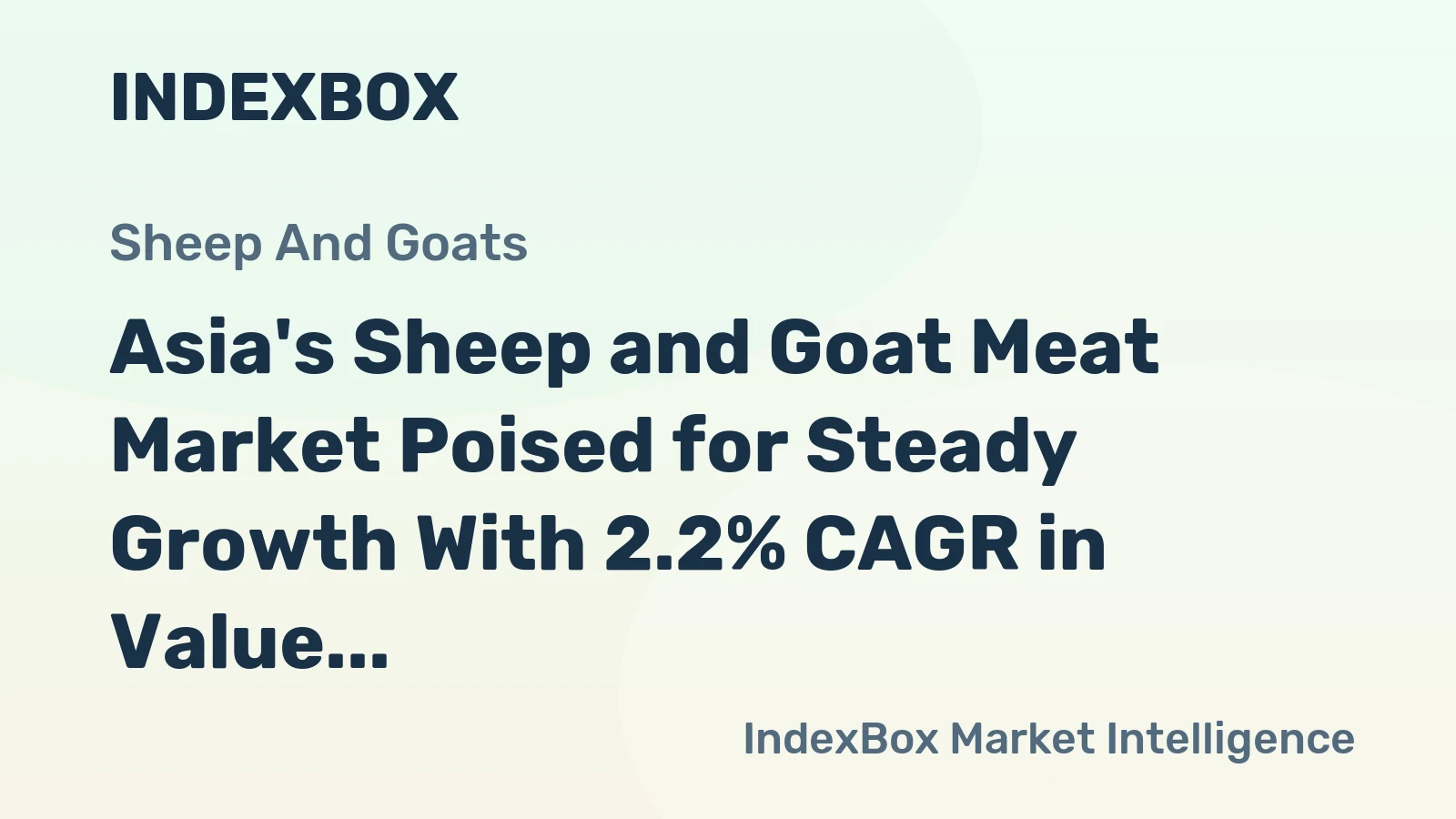Asia's Sheep and Goat Meat Market Poised for Steady Growth With 2.2% CAGR in Value Through 2035