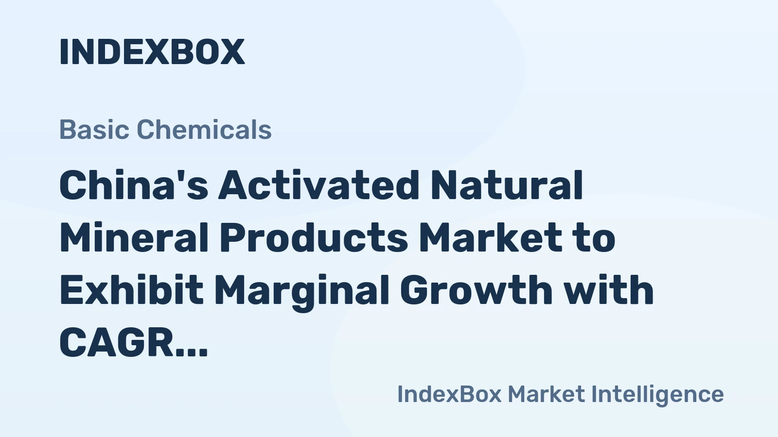China's Activated Natural Mineral Products Market to Exhibit Marginal Growth with CAGR of +0.1% from 2024 to 2035