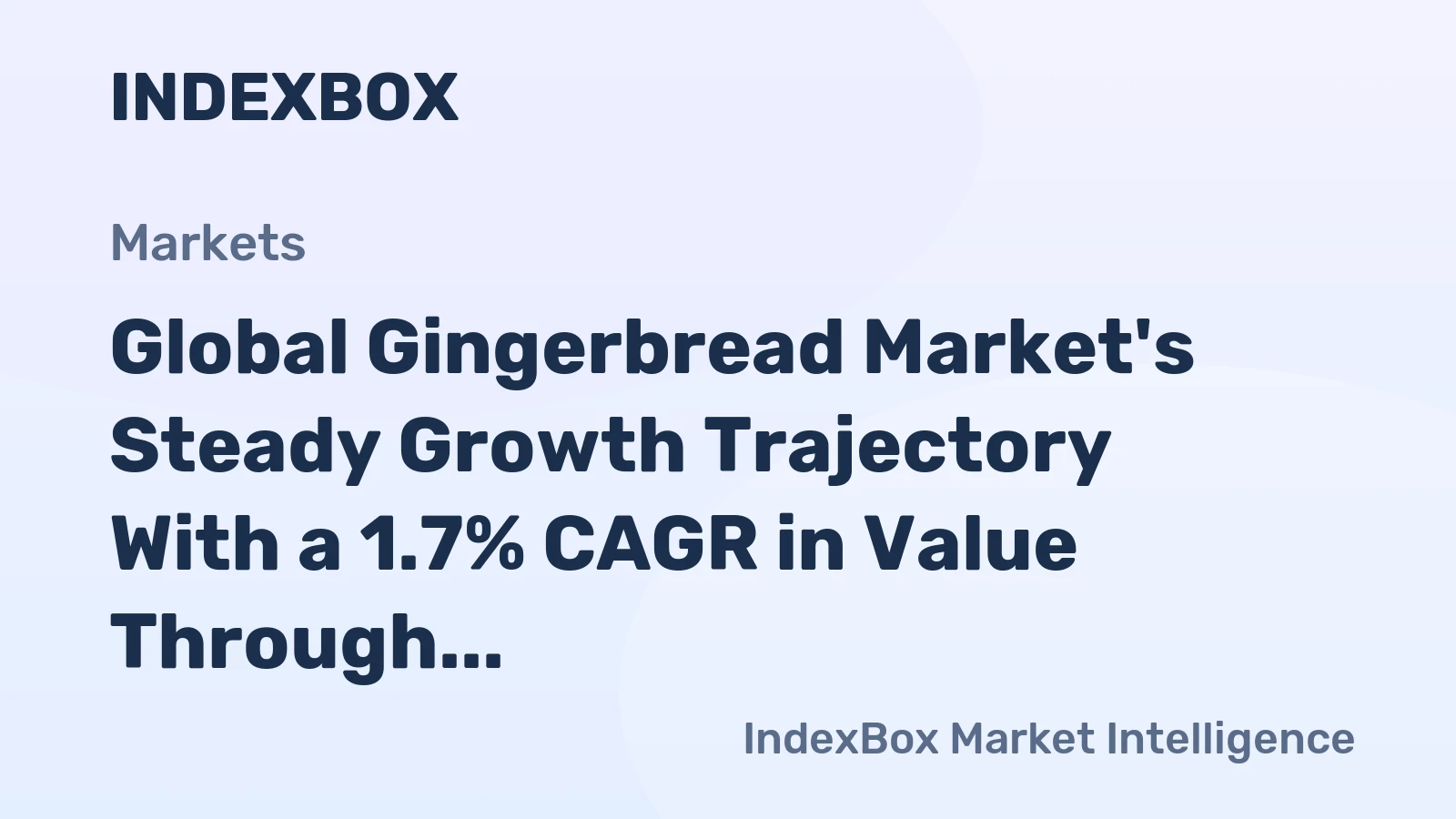Global Gingerbread Market's Steady Growth Trajectory With a 1.7% CAGR in Value Through 2035