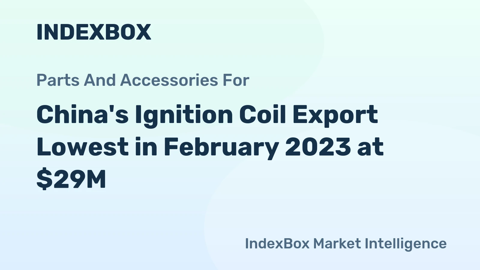 China's Ignition Coil Export Lowest in February 2023 at $29M