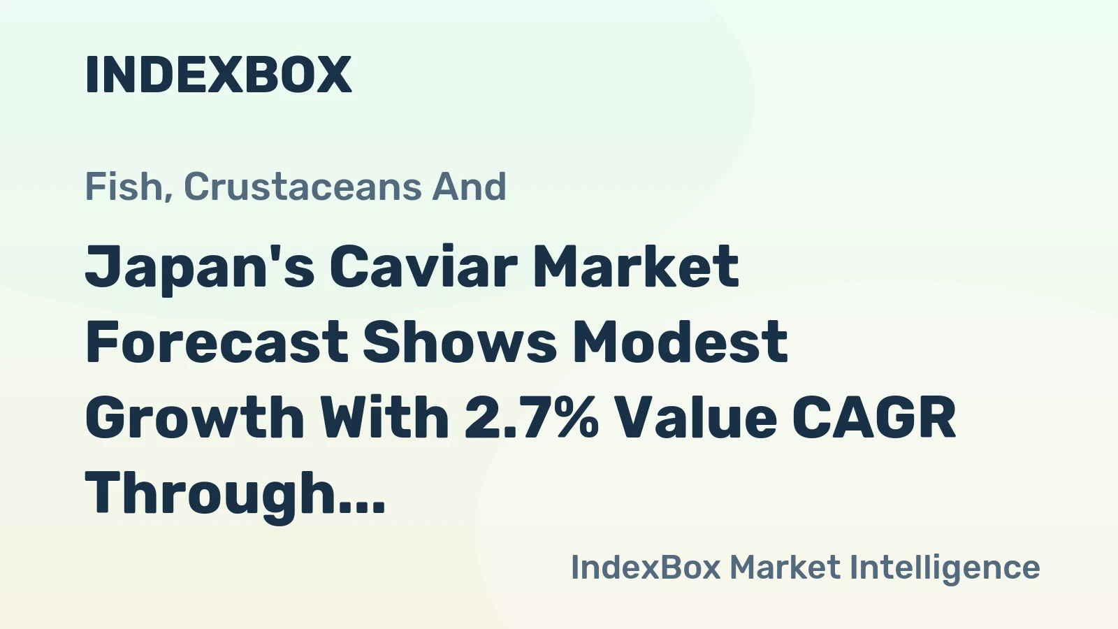 Japan's Caviar Market Forecast Shows Modest Growth With 2.7% Value CAGR Through 2035