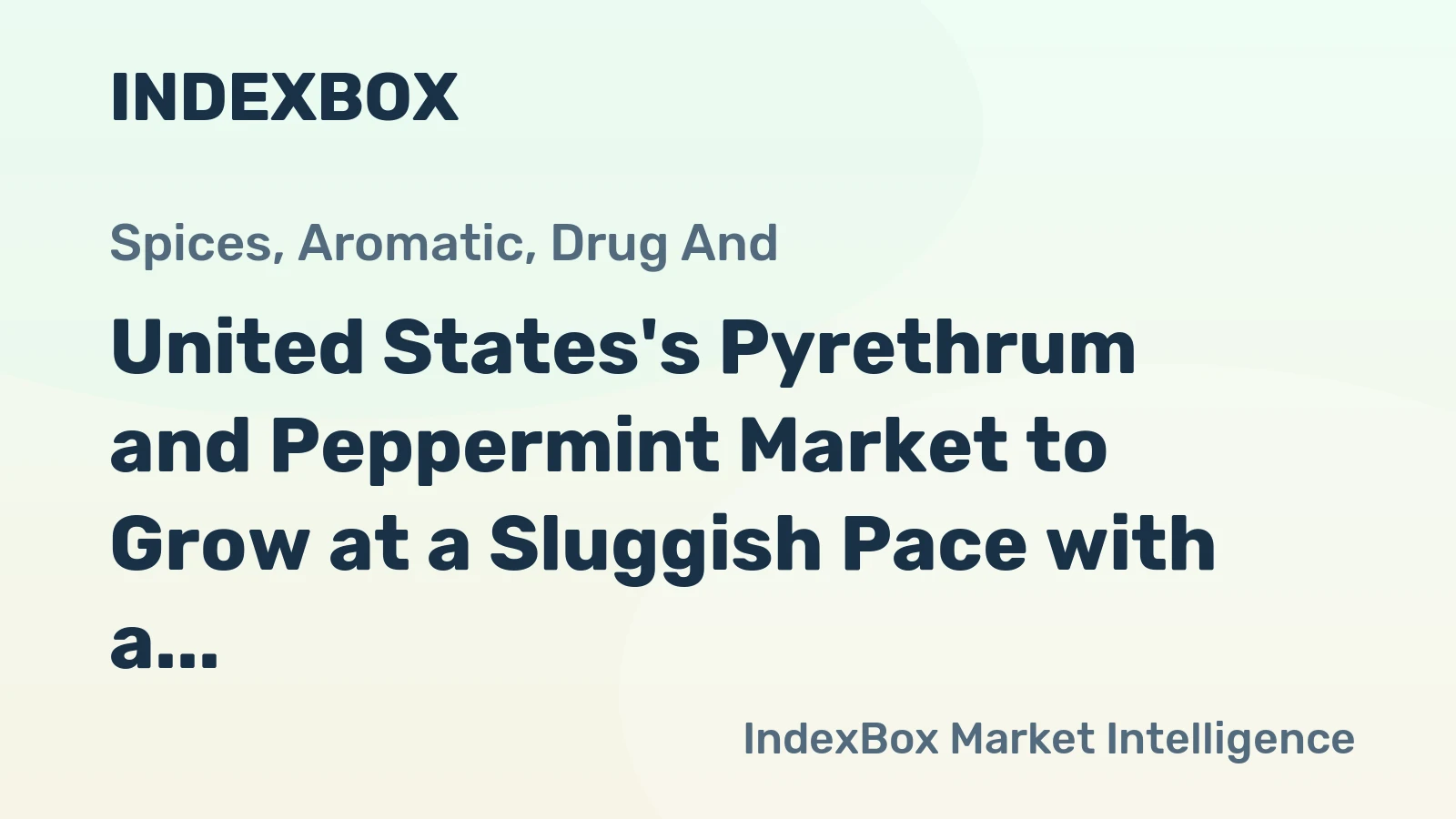 United States's Pyrethrum and Peppermint Market to Grow at a Sluggish Pace with a CAGR of +0.1% from 2024 to 2035