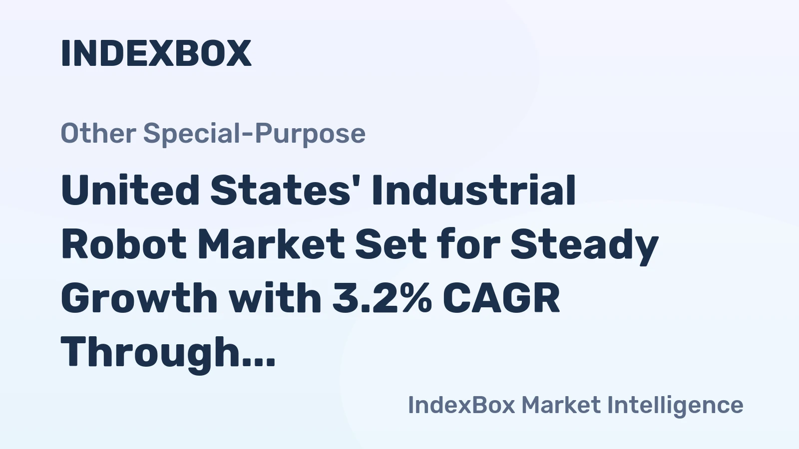 United States' Industrial Robot Market Set for Steady Growth with 3.2% CAGR Through 2035