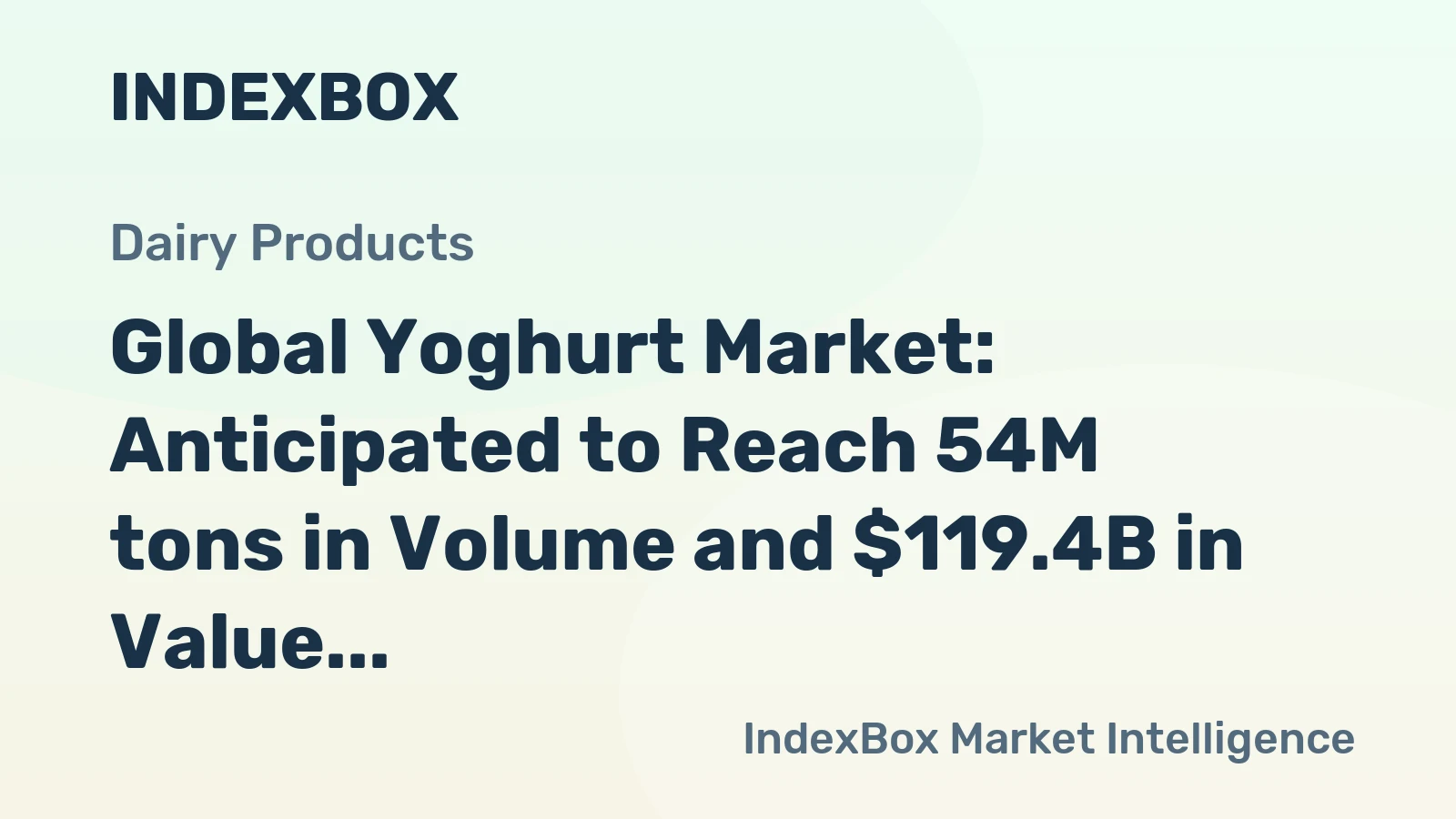 Global Yoghurt Market: Anticipated to Reach 54M tons in Volume and $119.4B in Value by 2035