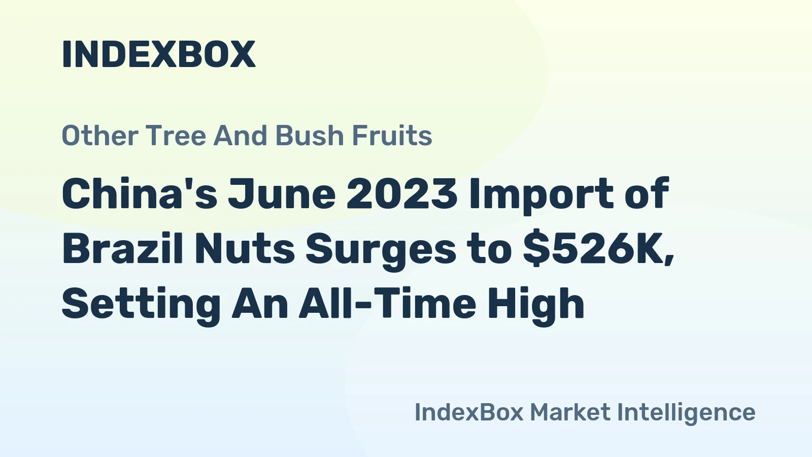 China's June 2023 Import of Brazil Nuts Surges to $526K, Setting An All-Time High
