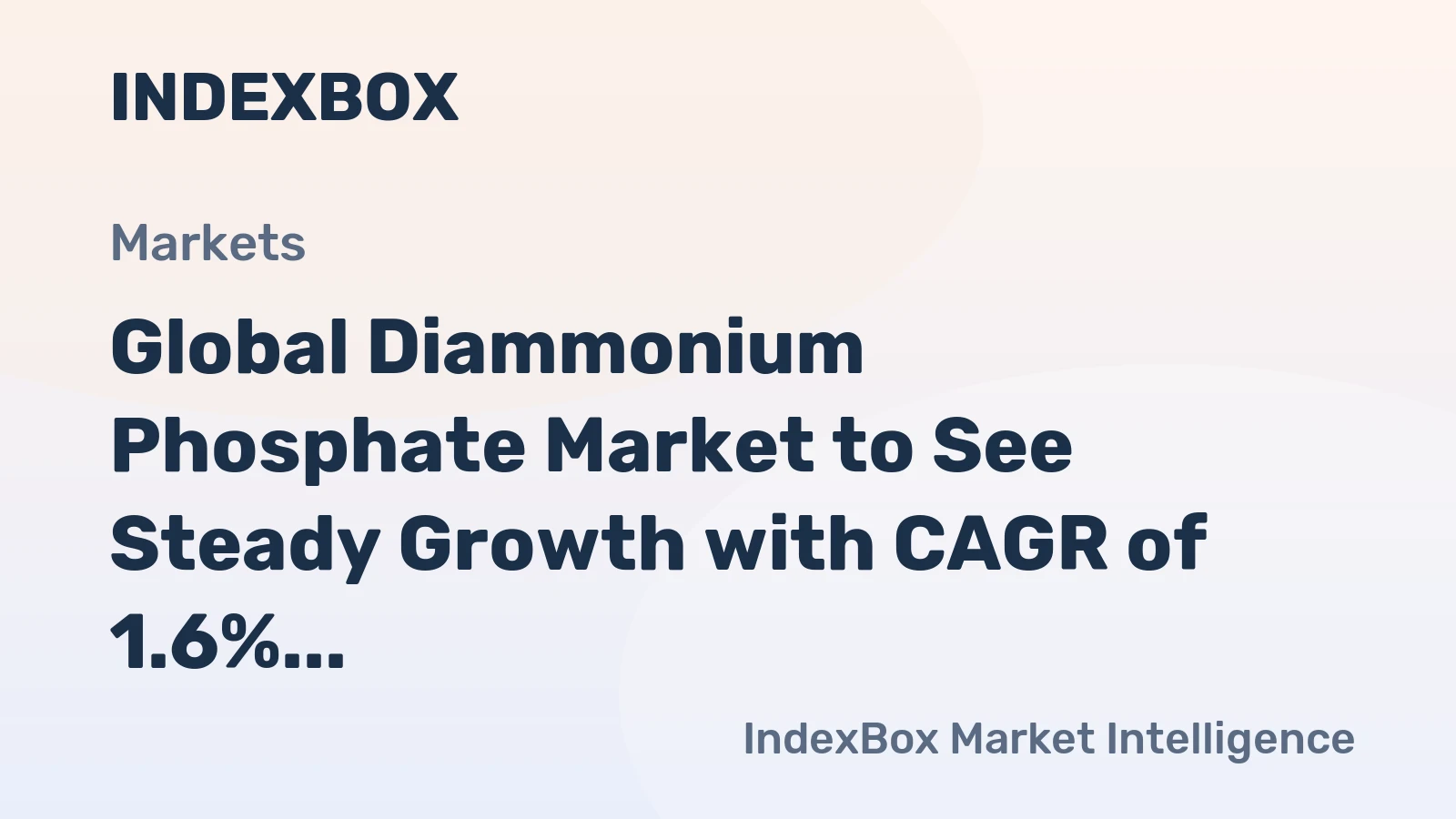 Global Diammonium Phosphate Market to See Steady Growth with CAGR of 1.6% Through 2035, Reaching 45M Tons