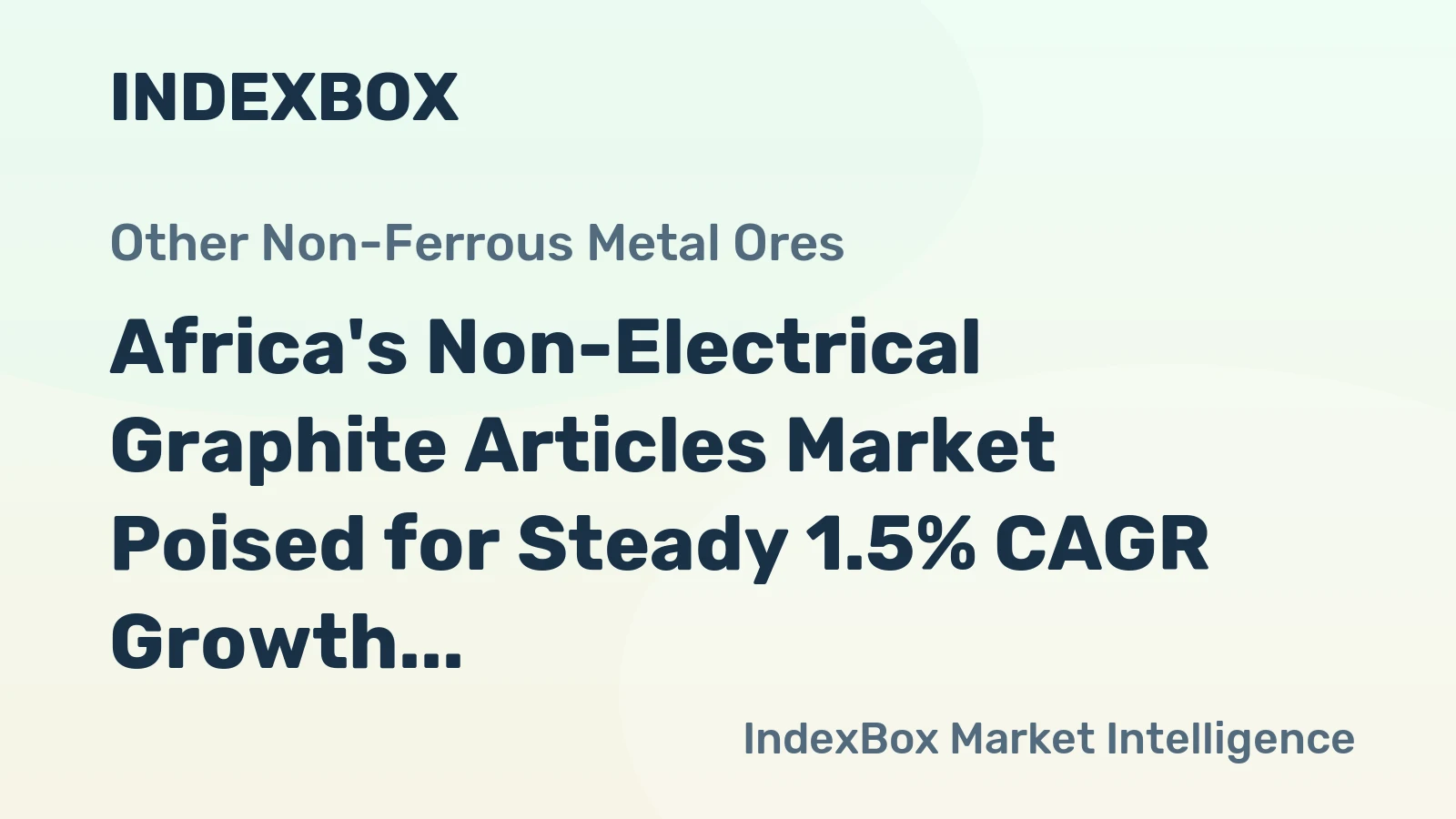 Africa's Non-Electrical Graphite Articles Market Poised for Steady 1.5% CAGR Growth