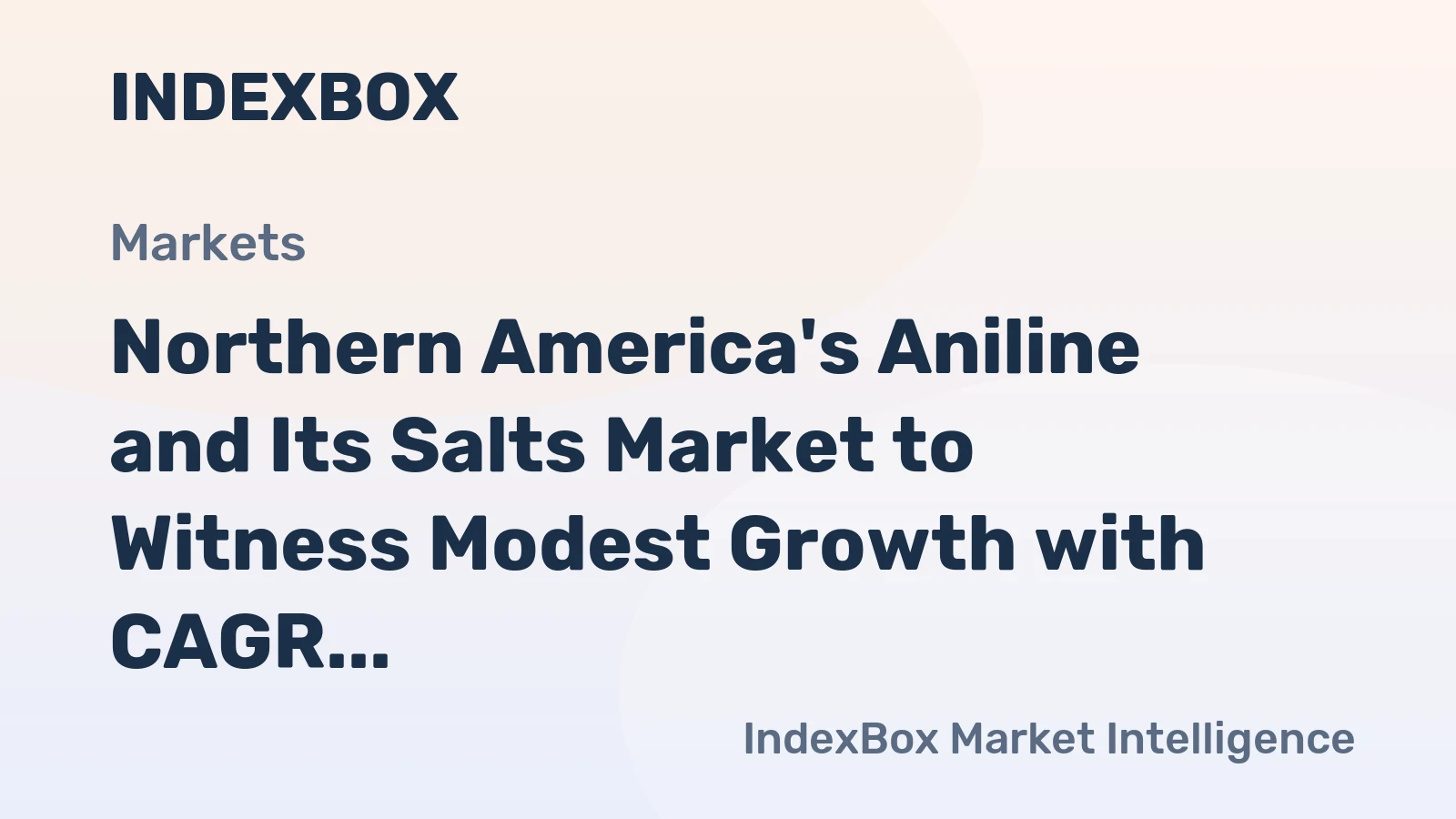 Northern America's Aniline and Its Salts Market to Witness Modest Growth with CAGR of +1.0% from 2024 to 2035