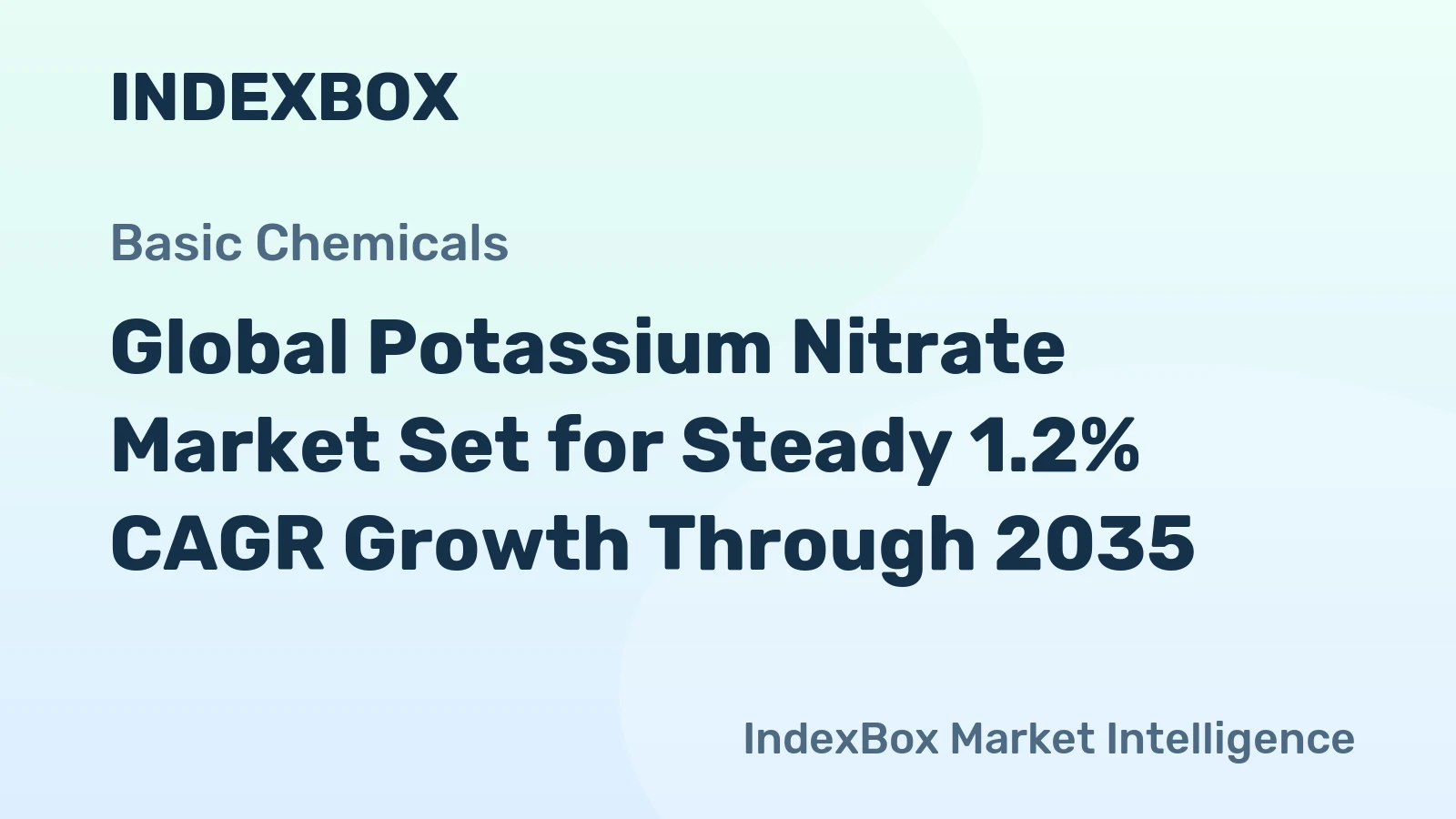 Global Potassium Nitrate Market Set for Steady 1.2% CAGR Growth Through 2035