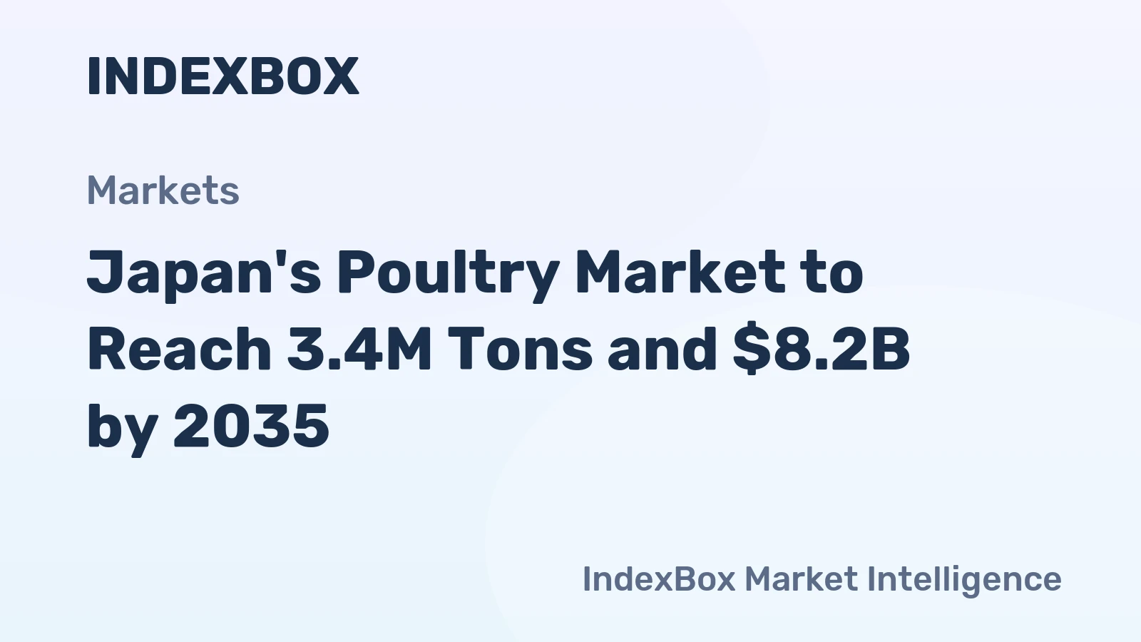 Japan's Poultry Market to Reach 3.4M Tons and $8.2B by 2035