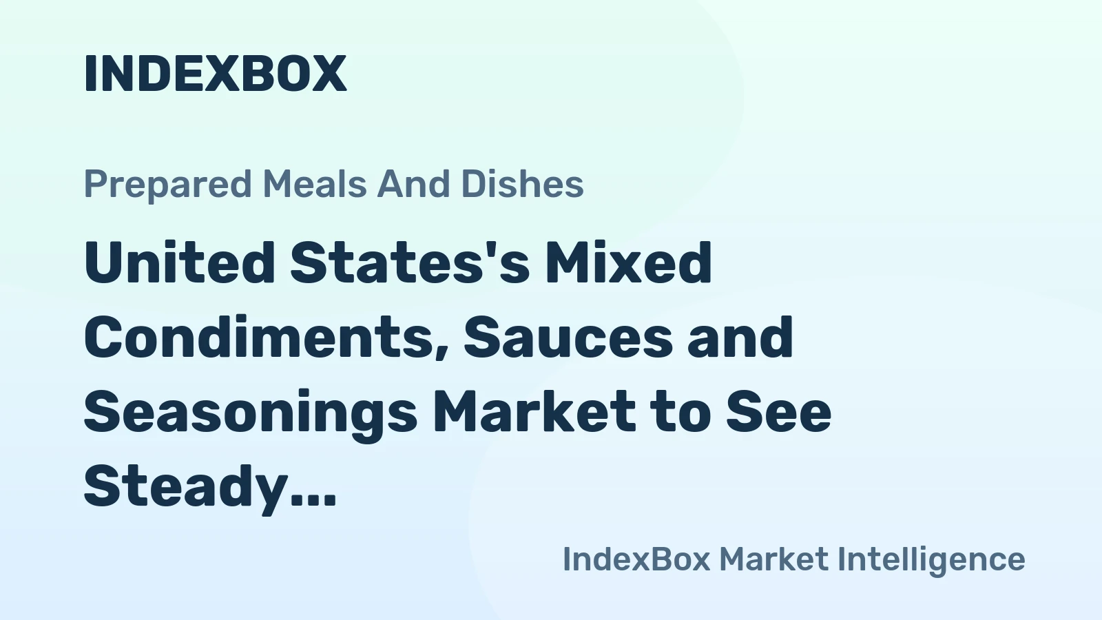 United States's Mixed Condiments, Sauces and Seasonings Market to See Steady Growth with Expected CAGR of +2.7% from 2024 to 2035