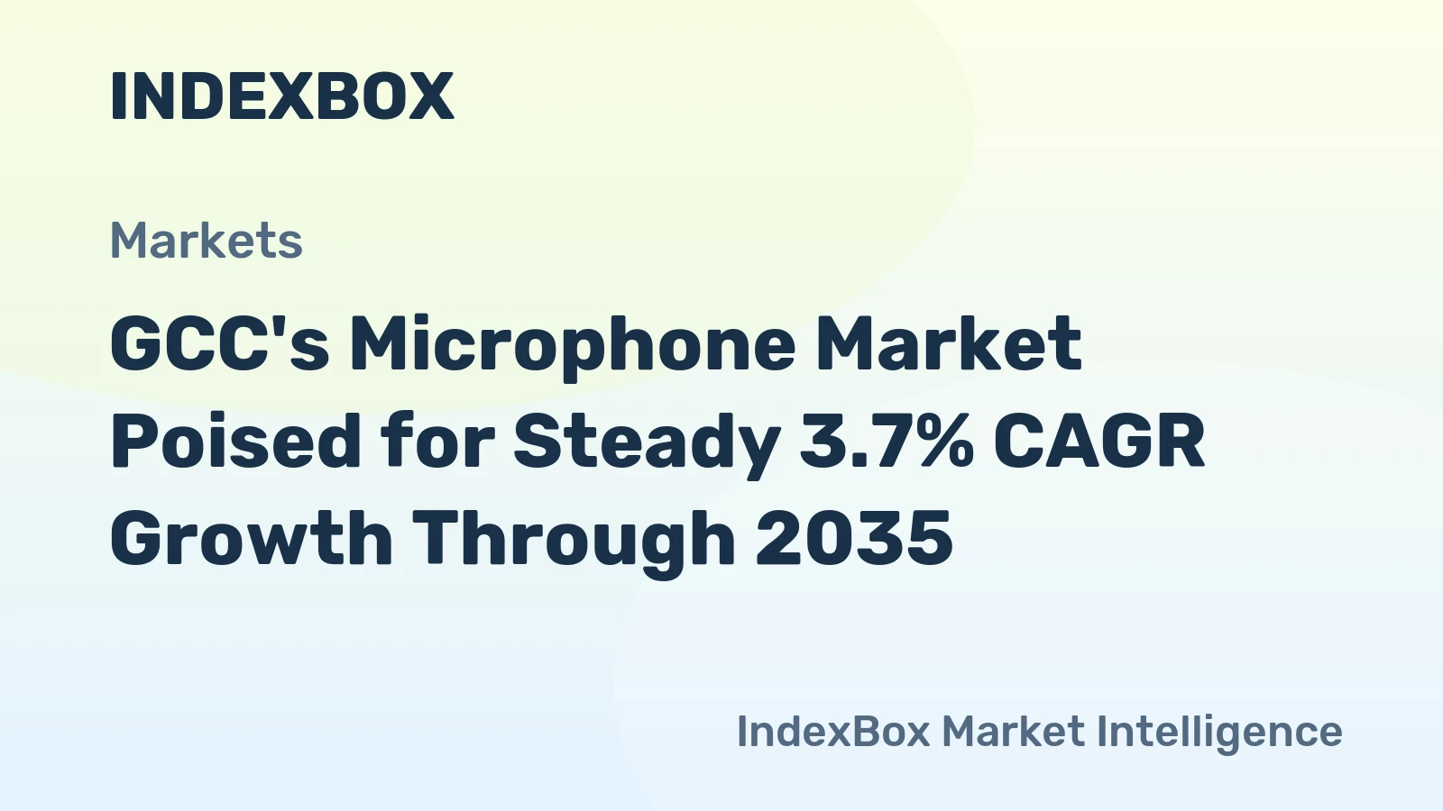 GCC's Microphone Market Poised for Steady 3.7% CAGR Growth Through 2035