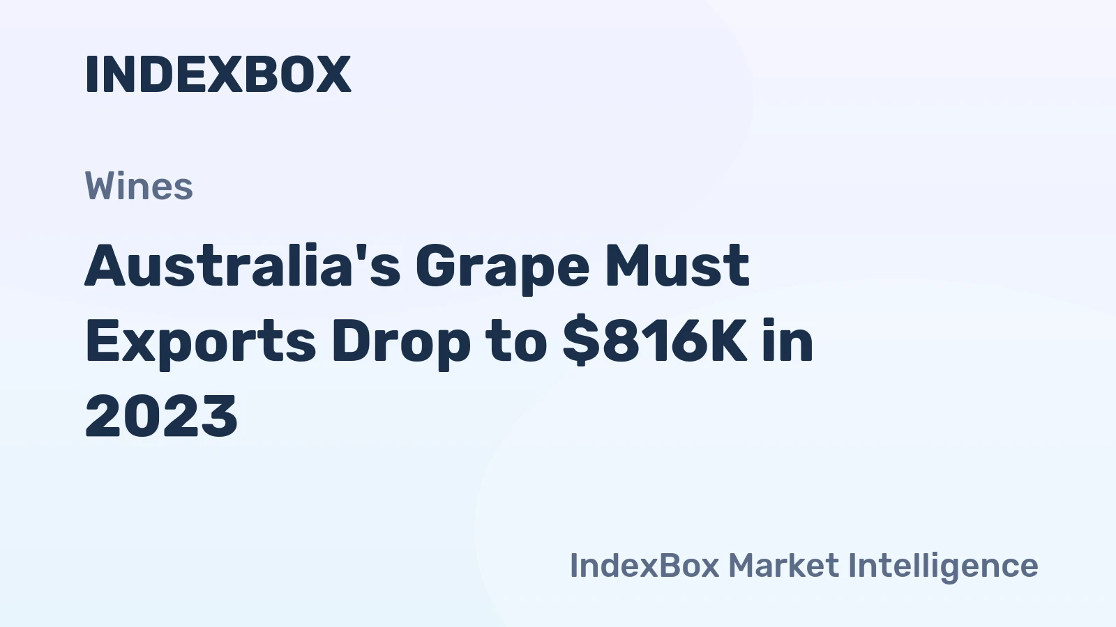 Australia's Grape Must Exports Drop to $816K in 2023