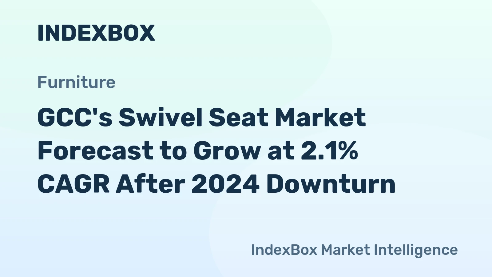 GCC's Swivel Seat Market Forecast to Grow at 2.1% CAGR After 2024 Downturn